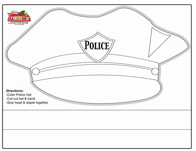 Printable Fireman Hat Template