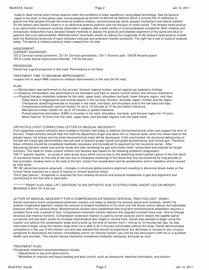 Chiropractic Soap Notes Template Free
