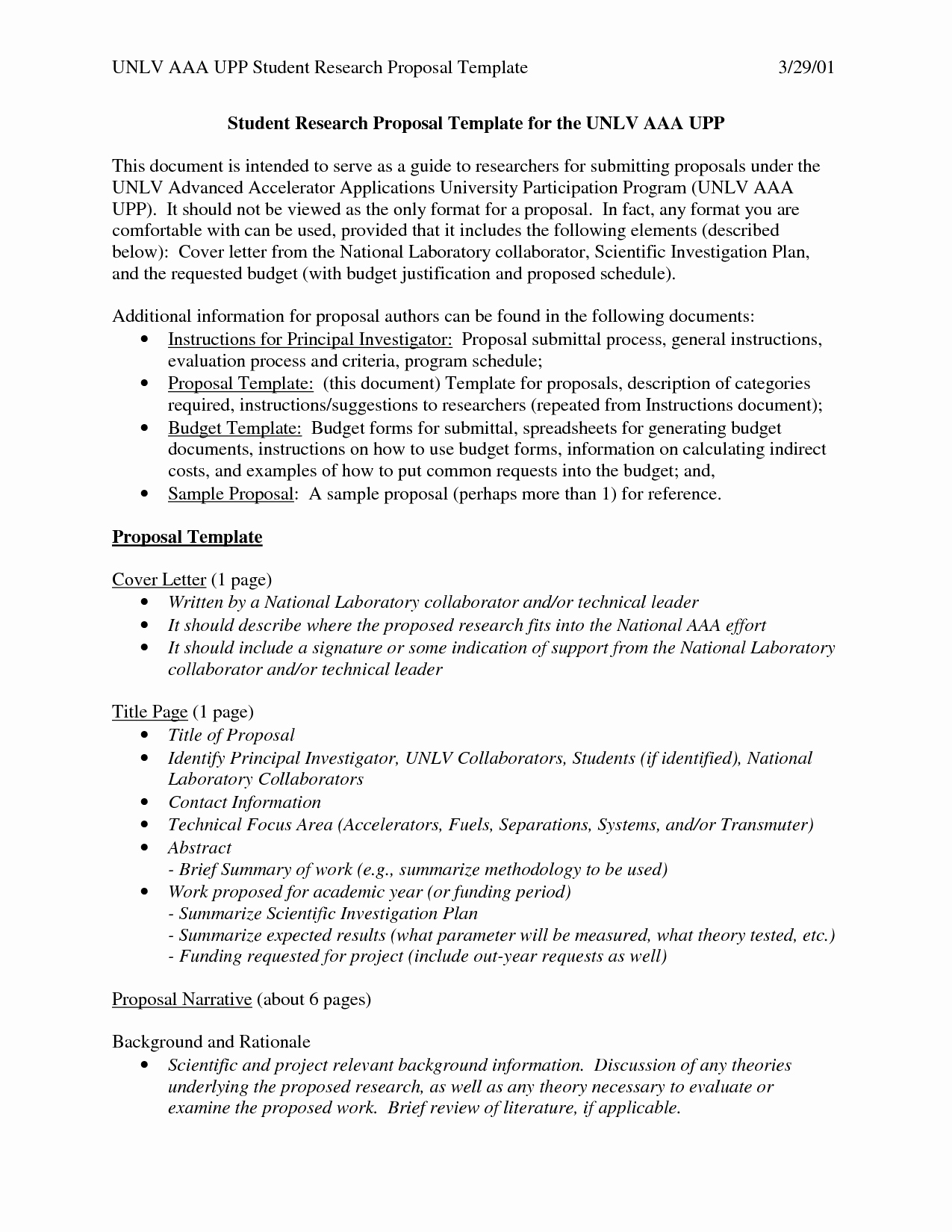 Research Project Proposal Template Latter Example Template