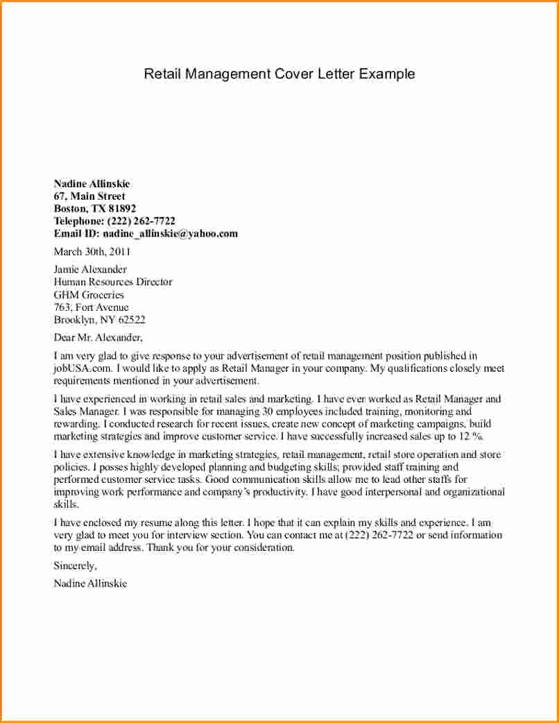 Management Cover Letter Templates Free