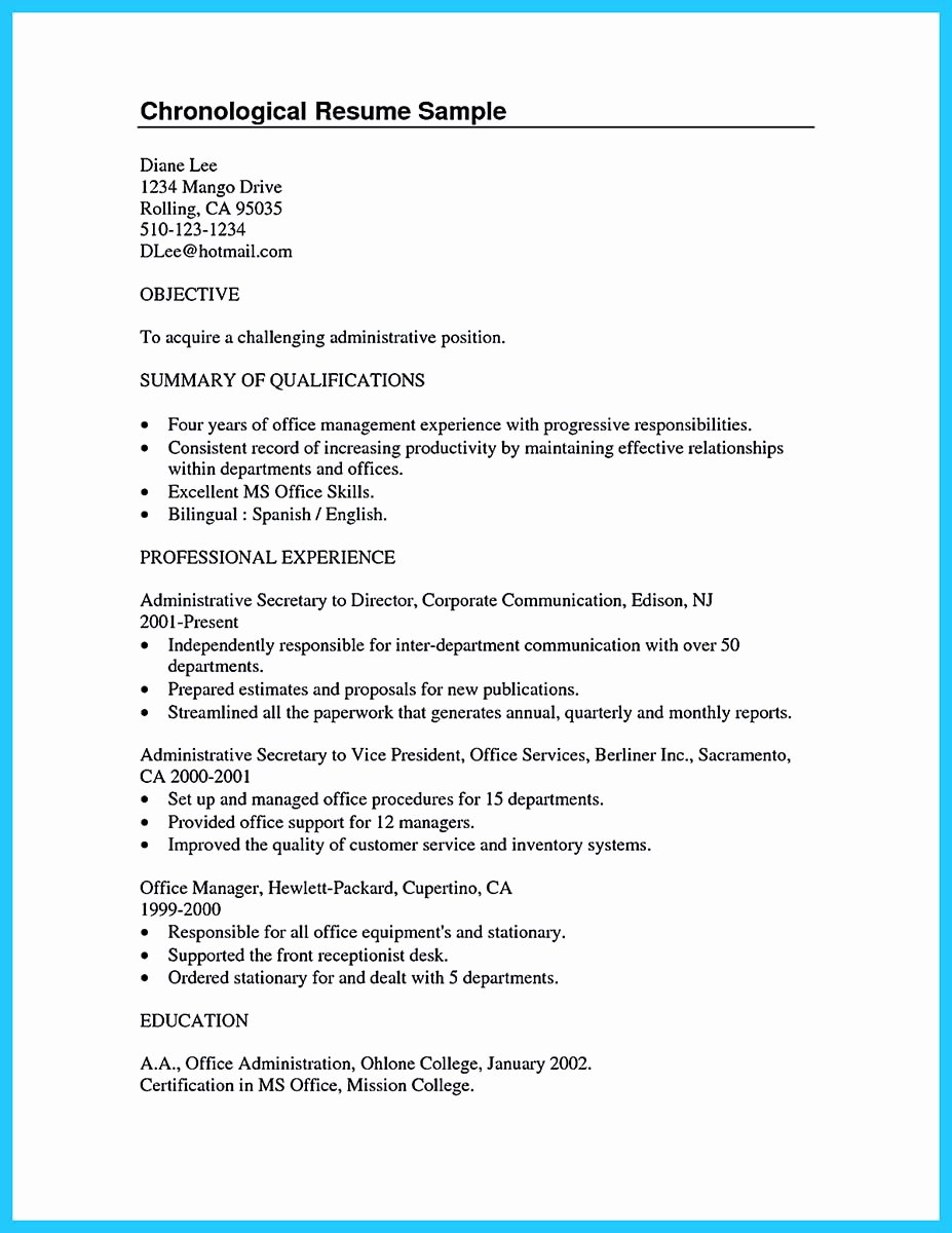 Example Of A College Resume Latter Example Template