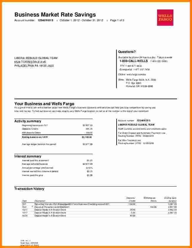 Wells Fargo Check Template