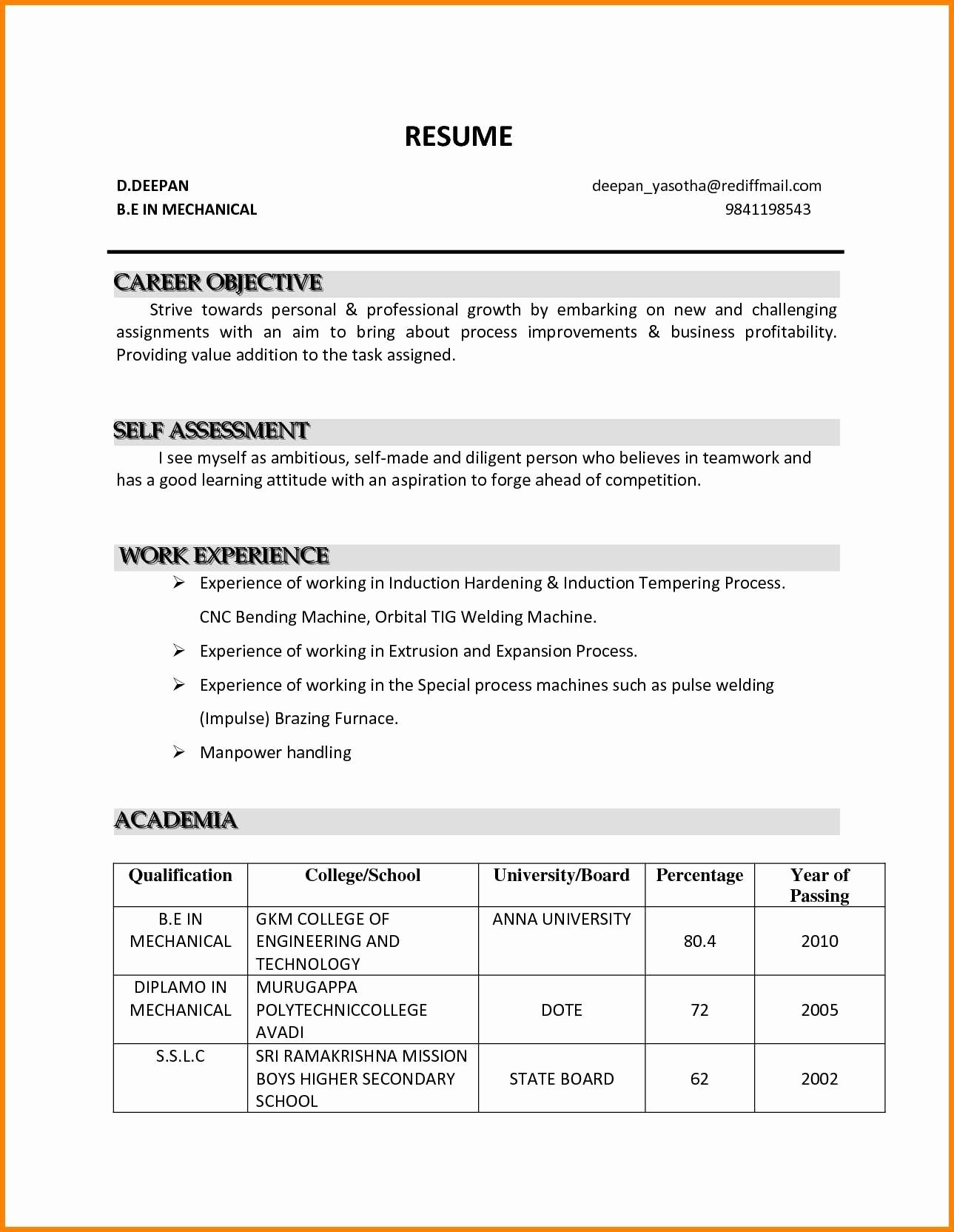 Resume Objective For Any Position