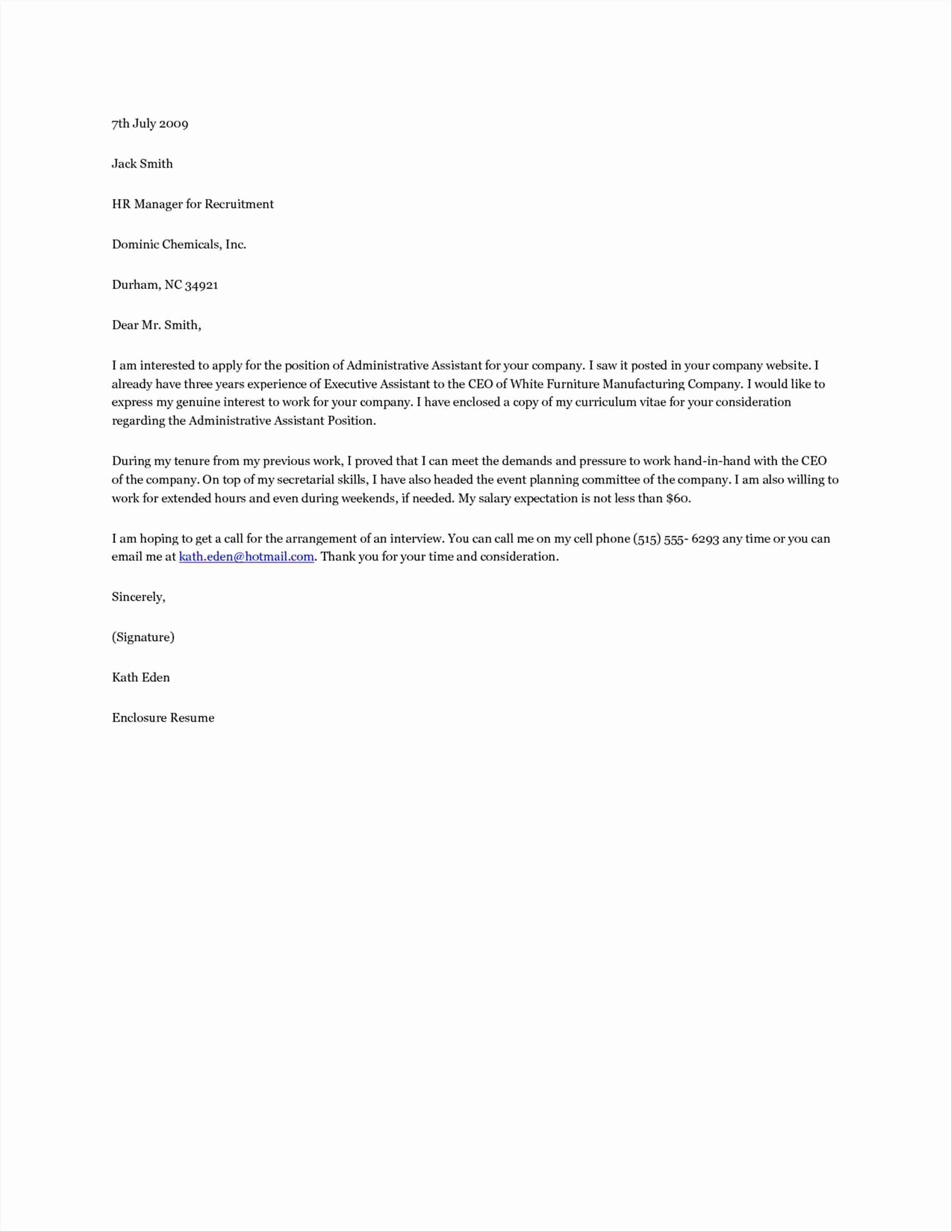 Virtual Assistant Cover Letter Template