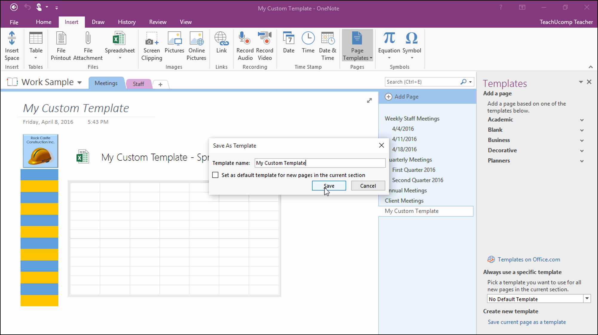 Onenote Project Management Template EroFound
