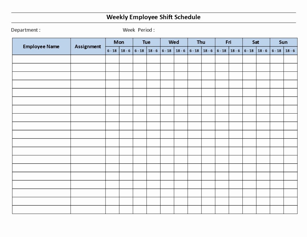 3 Crew 12 Hour Shift Schedule Latter Example Template