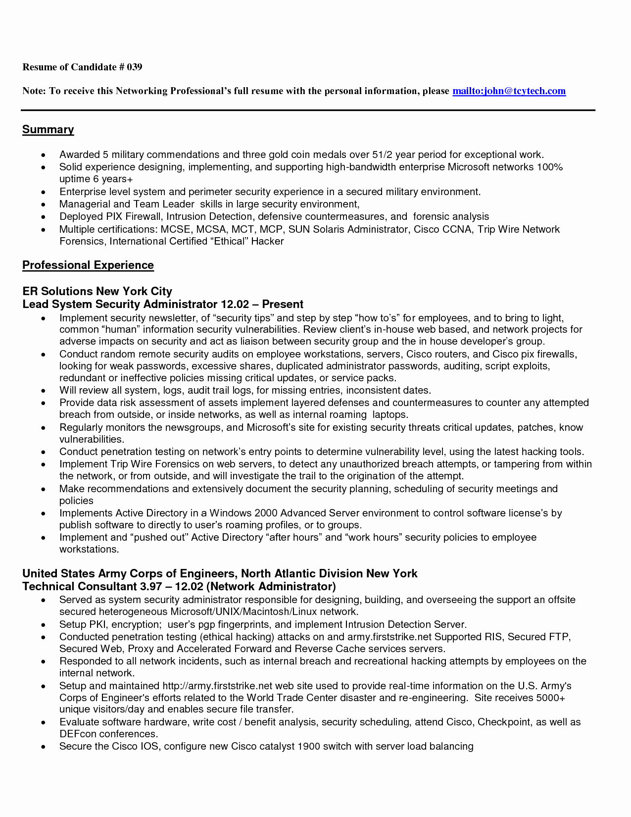 Sample Resume For Software Engineer Letter Example Template