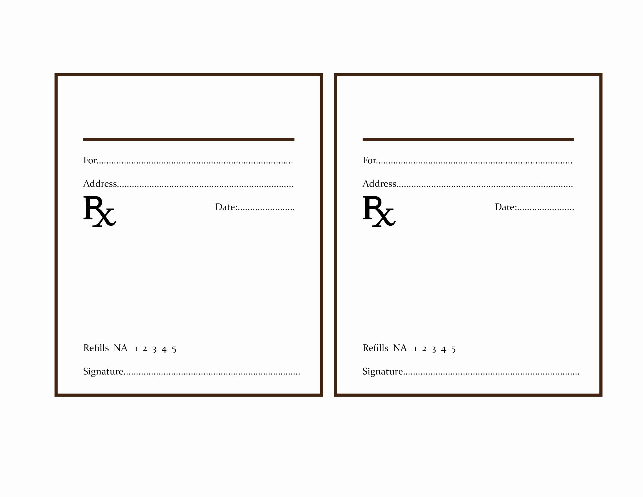 Blank Prescription Pad Template Latter Example Template