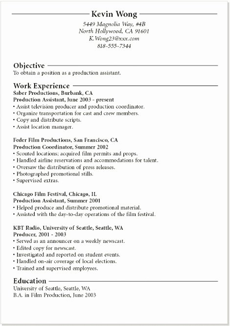 Job Resume Examples With Experience Letter Example Template