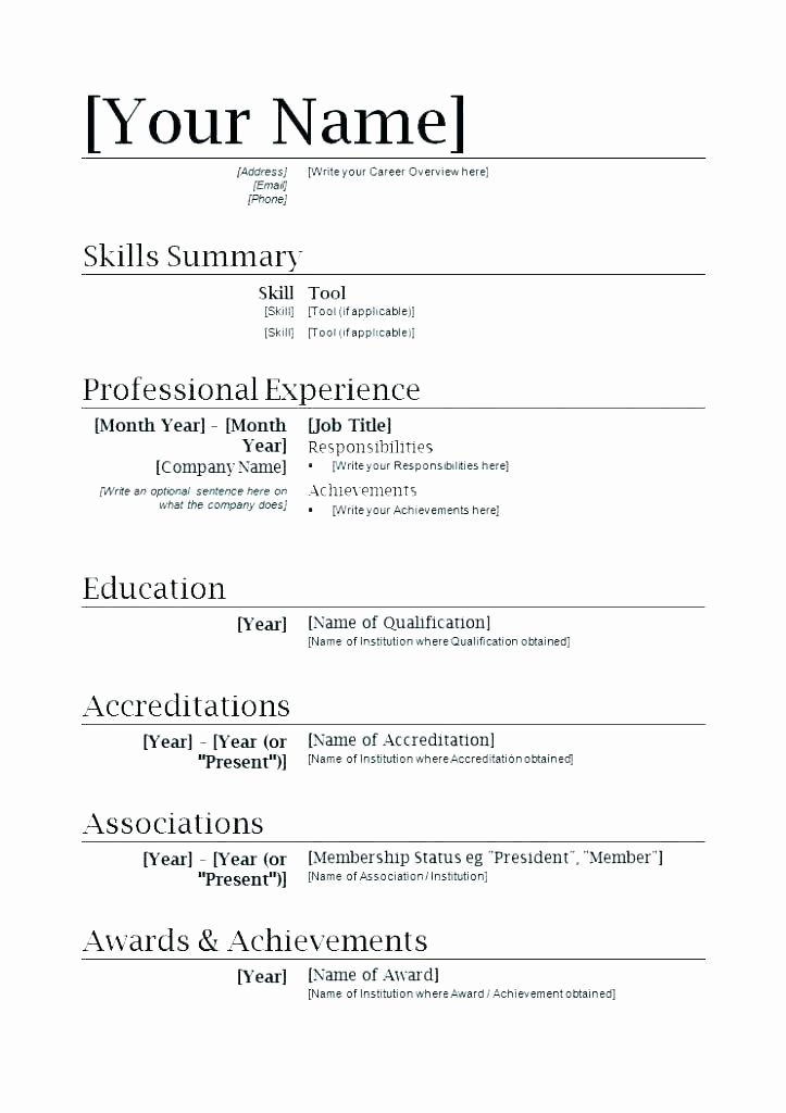 Wordpad Resume Template Download Free Printable Templates