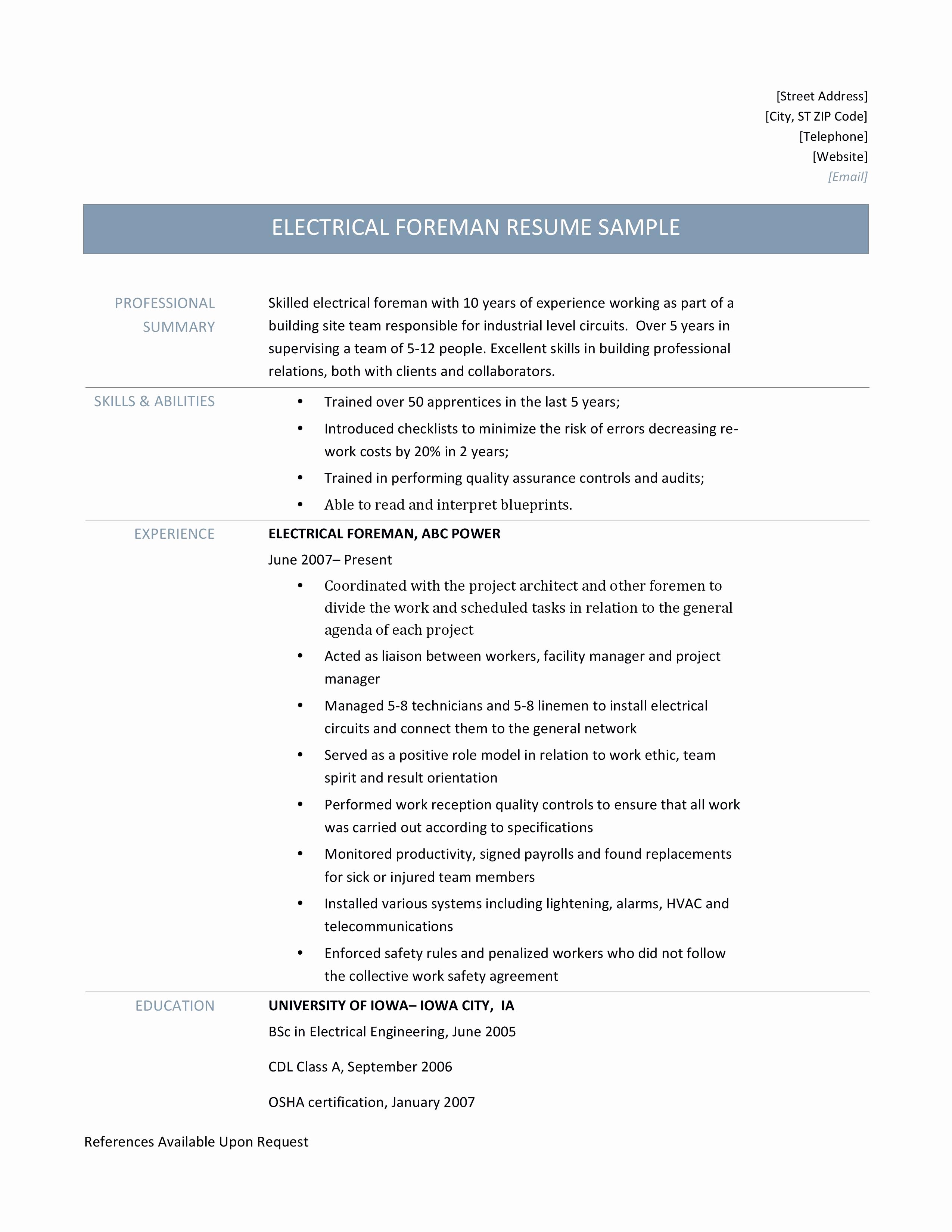 Resume Job Description Generator Latter Example Template