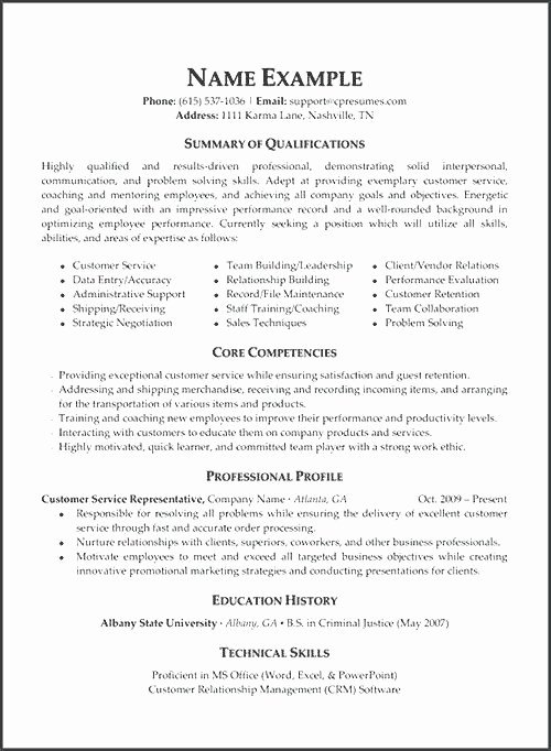 Show Me A Sample Resume Letter Example Template