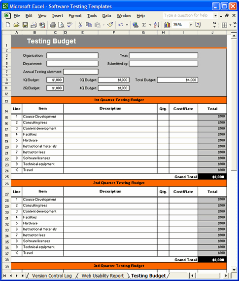 Test Plan Template Excel Letter Example Template