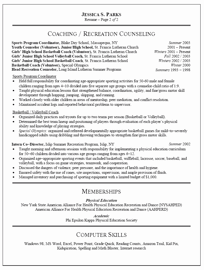 Resume For A Teacher Latter Example Template