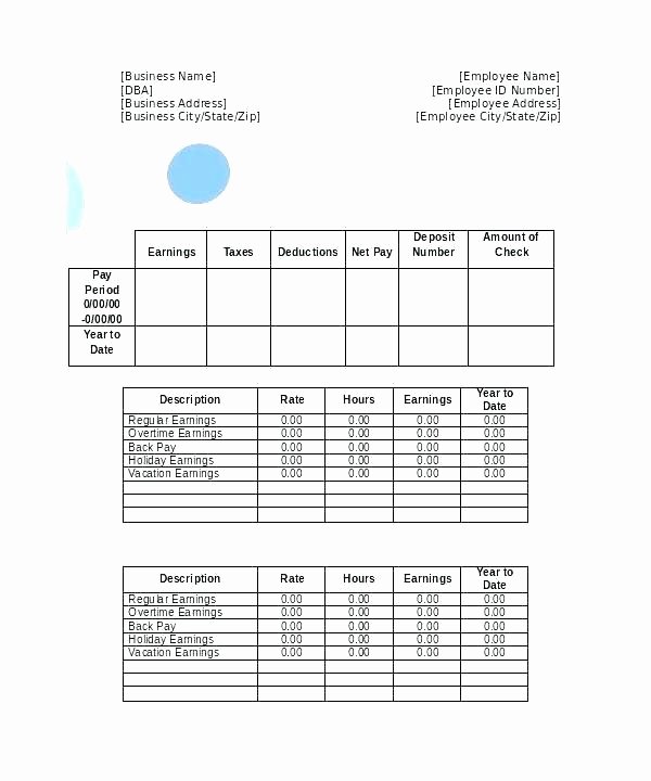 Truck Driver Payroll Template Excel