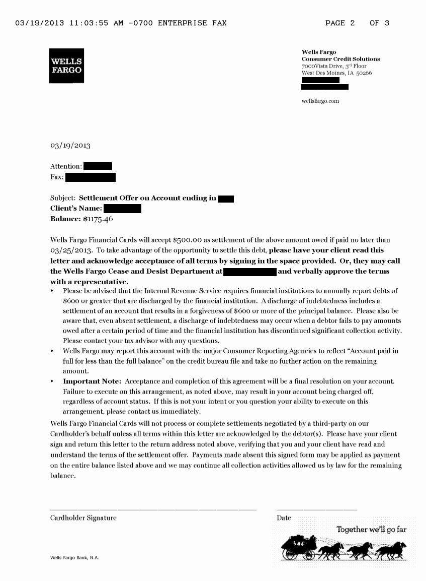 Wells Fargo Check Sample Latter Example Template