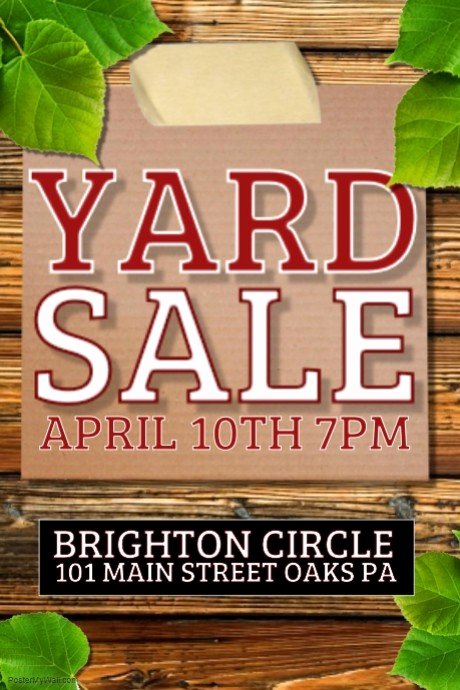 Yard Sale Flyer Template Free Letter Example Template